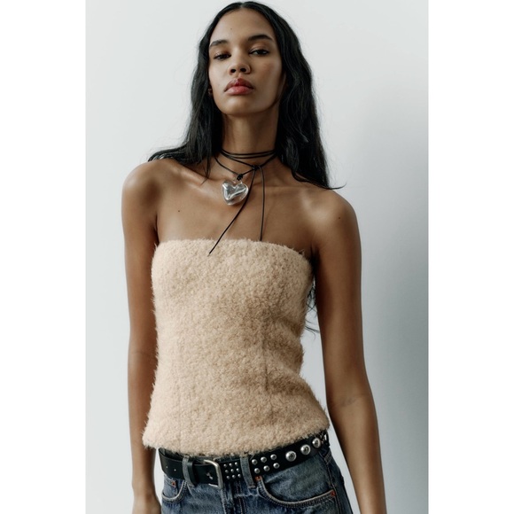 Zara | Tops | Zara Structured Strapless Top | Poshmark